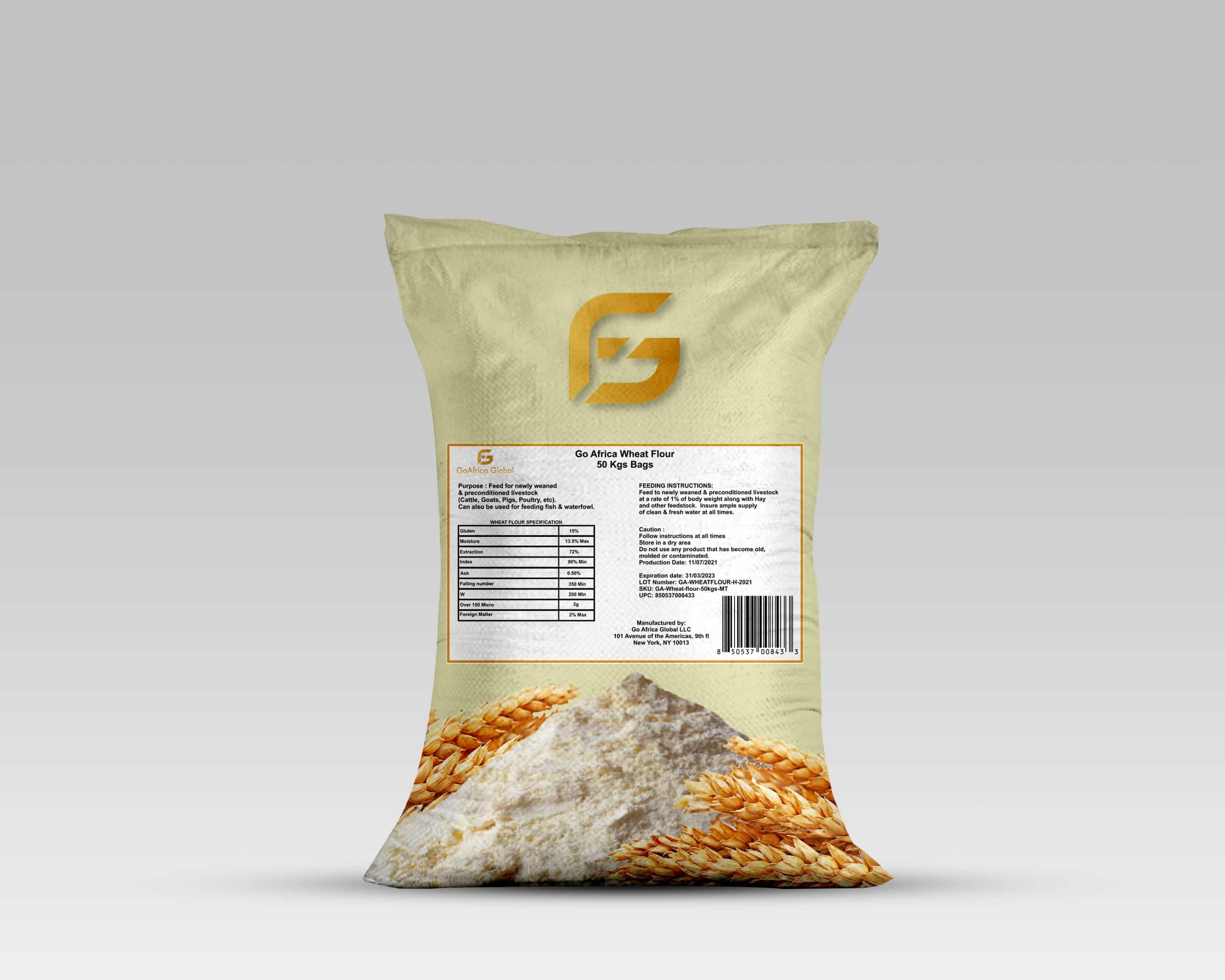 50kg english label bag – Go Africa Global